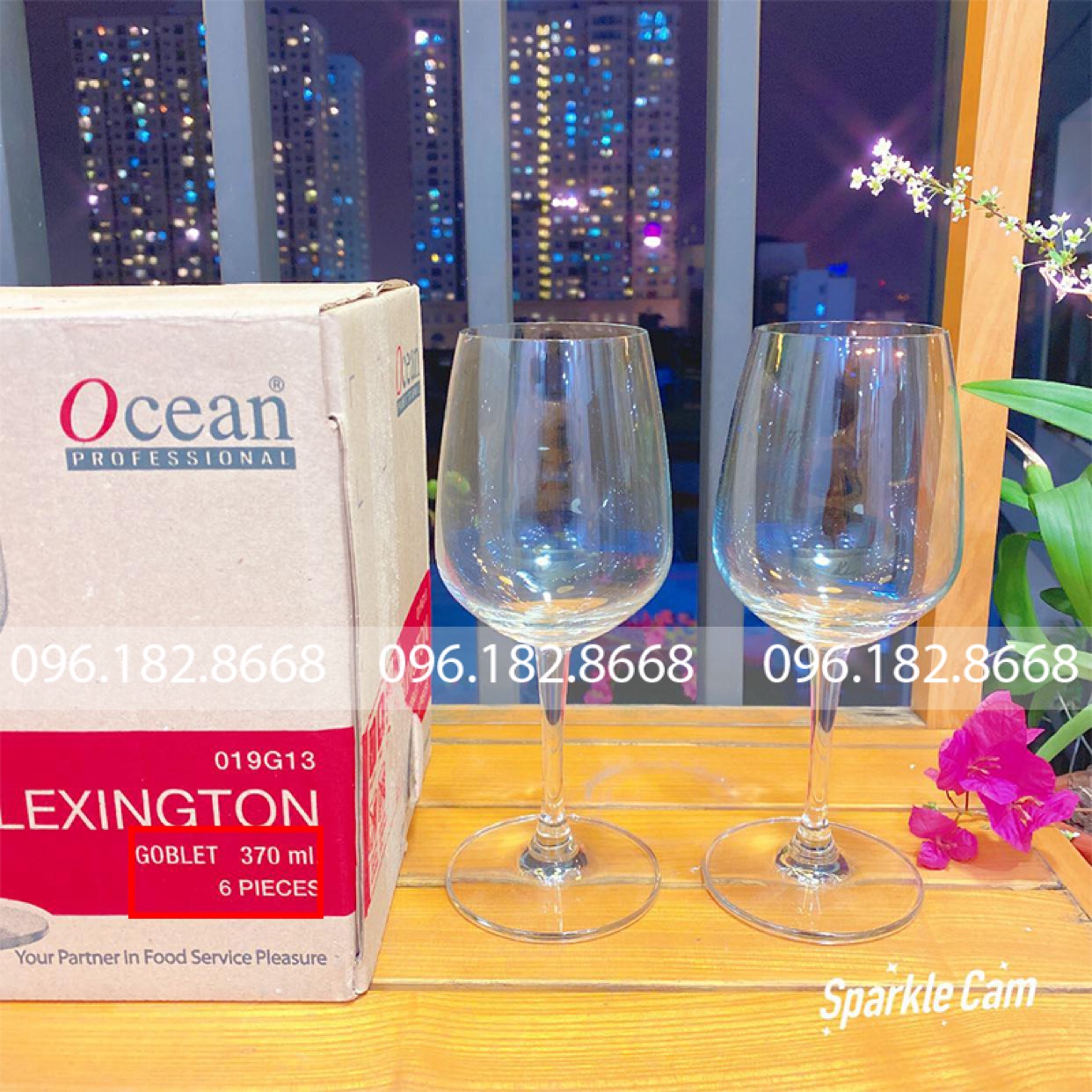 Ly vang đỏ 370ml - Ly vang thủy tinh Ocean Lexington Water Goblet (Bộ 6 ...